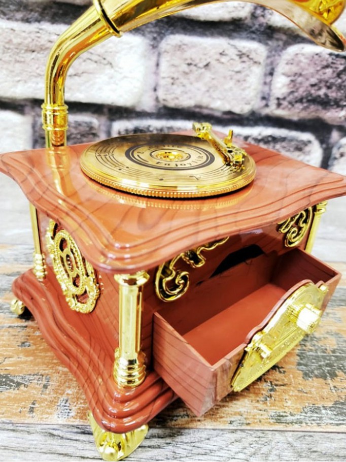 Gramofon Şeklinde Müzik Kutusu