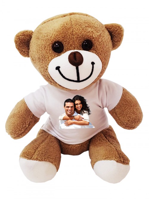 Kişiye Özel Resimli Kahverengi Peluş Ayıcık